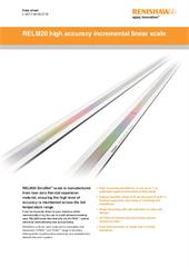 Data sheet: RELM20 high accuracy incremental linear scale: RELM, datasheet, optical encoder ...